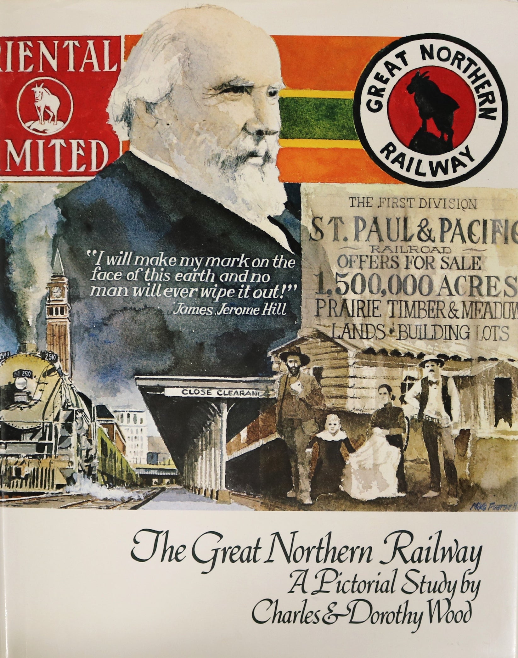 Great Northern Railway Pictorial Study History Railroad Illustrated Us ...